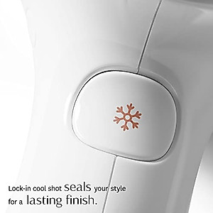 T3 Fit Compact Hair Dryer, White/Rose Gold, 1 Count
