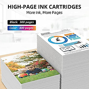 65XL Ink High Yield 65 Ink Cartridges Compatible with HP Envy 5055 5052 5058 DeskJet 2655 3720 3722 3723 3752 3758 2652 2624 HP Deskjet 3755 Ink Cartridges Black and Color