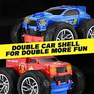 BEZGAR Spare Parts Accessories 3.7V, 800mAh Li-ion Battery (1) + USB Charger (1) TD201 2in1 Double Sided RC Stunt Car