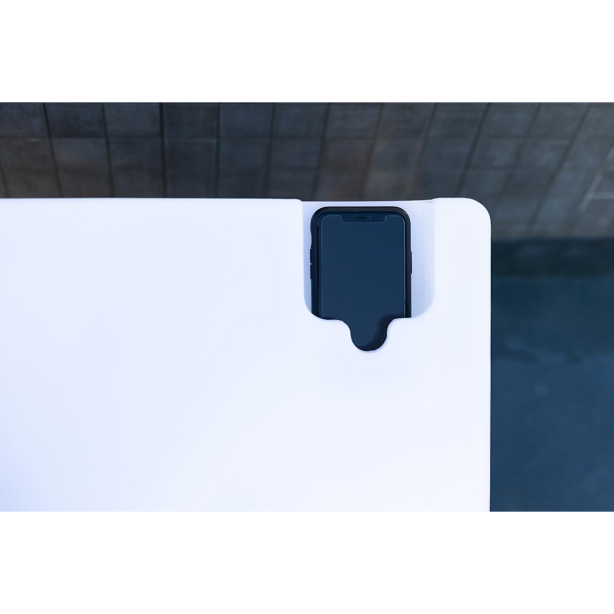 Cool Loungers in Pool Wave Lounge Chairs Set of 2 with Hourglass Side Table for Baja Sun Tanning Shelf Ledge, Handy Cell Phone Holder & Cup Holder, Suitable for Use in Water up to 6 Inches Deep, White