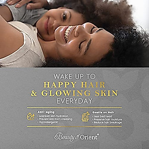 BEAUTY OF ORIENT - 25 Momme, 100% Pure Mulberry Silk Pillowcase for Hair and Skin, Natural Hypoallergenic Silk Pillow Case, Best for Beauty Body and Sleep (Queen - 20" x 30", Frosty Blue)