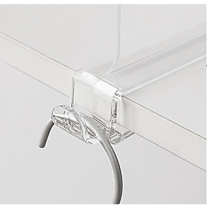 Famyards 6 Pack 12 Inches [Extra Tall Version] Clear Shelf Dividers for Organization, Acrylic Closet Shelf Vertical Shelves Organizer for Bedroom, Office and Kitchen