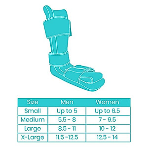 Vive Plantar Fasciitis Night Splint Plus Trigger Point Spike Ball - Soft Leg Brace Support, Orthopedic Sleeping Immobilizer Stretch Boot (Medium: Men's: 5.5-8, Women's 7-9.5)