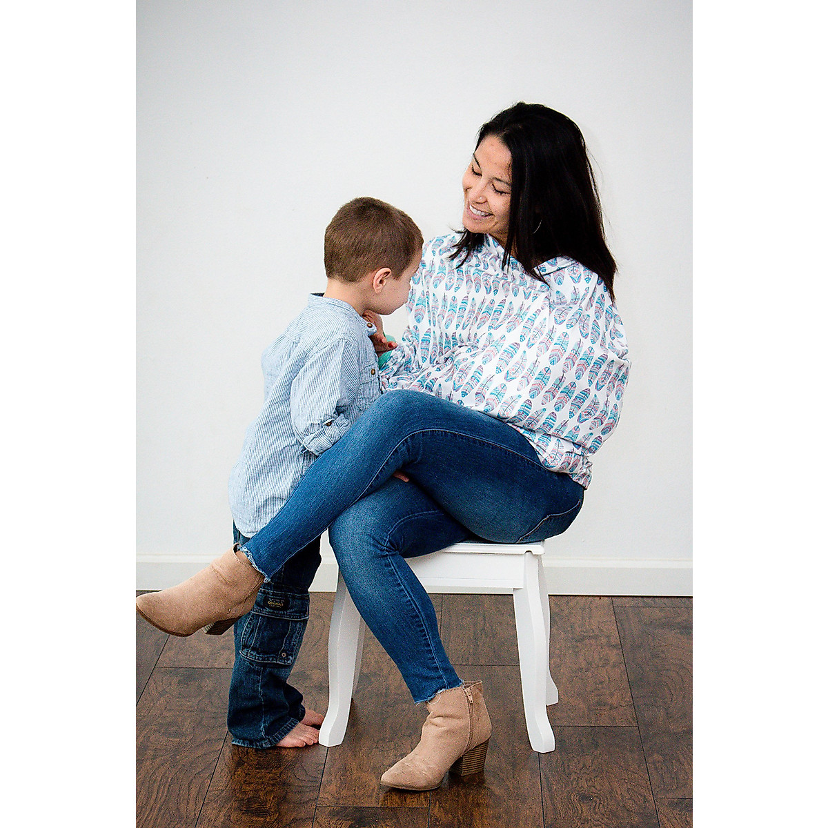 Baby Car Seat & Nursing Cover & Drawstring Carry Bag in Cute Feather Design Shower Gift Breathable Stretchy Universal 4 in 1 Multi-Use Infant Carseat Canopy Covers Shopping Cart High Chair Stroller