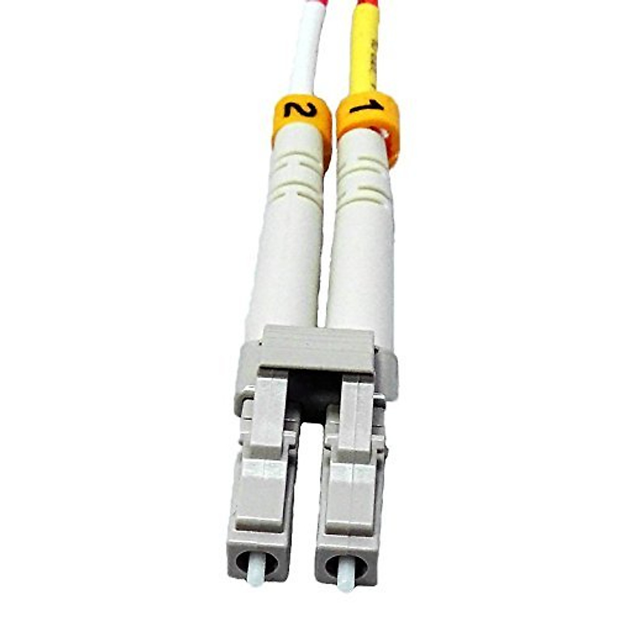 1 Meter Multimode Duplex Fiber Optic Cable (62.5/125) - LC to LC - Orange