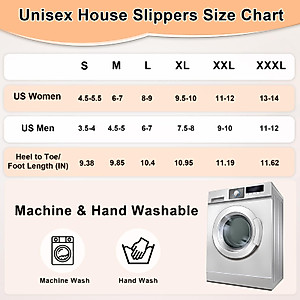 L-RUN Womens Slippers Cozy Plush Bedroom Shoes Indoor Outdoor Diabetic Shoes for Men Navy L(W:8-9, M:6-7) M US