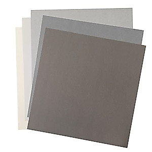 Colorbok - 71880A Smooth Cardstock Paper Pad, 12" x 12", Gray Promenage
