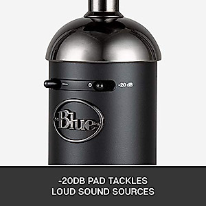 Blue Microphone Blackout Spark SL XLR Condenser Microphone Recording, Streaming, Podcasting, Gaming, Large-Diaphragm Cardioid Capsule, Shockmount and Protective Case