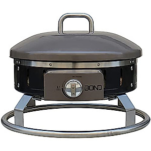 Bond Platinum Portable Gas Fire Pit 65,000 BTUs (Stones, Gas Hose, and Tank Seat Included)