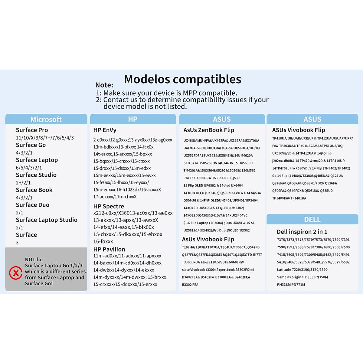 Genuine Digital Stylus Pen for HP Envy x360/Pavilion x360/Spectre x360 2-in-1 Touch Screen Laptops, Support MPP 1.51 Tilt Pen with 1024 Pressure Sensitivity