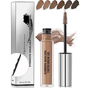 Waterproof Tinted Brow Gel-Long Lasting Smudgeproof Liquid Eyebrow Makeup,Eyebrow Mascara Tinted Brow Glue,Eye Brow Filler,Volumizing Enhance Brow Mascara,With Brow Razor Brush,Gift for Women-Blonde