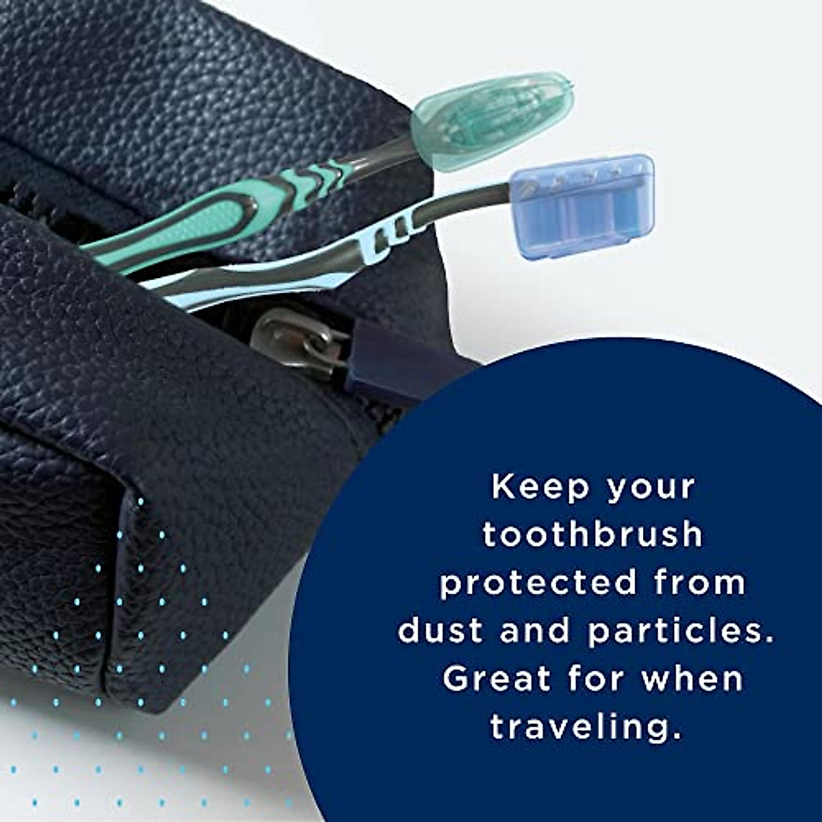 GuruNanda DentalGuru Everyday Soft Toothbrush for Kids & Adults- Designed for Deep Cleaning, Teeth Whitening Travel Toothbrushes with Brush Caps, Multi-Color, 2 Count (Pack of 1)