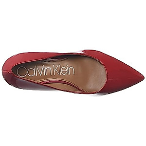 Calvin Klein Women's Gayle Pump, Crimson Red, 7.5