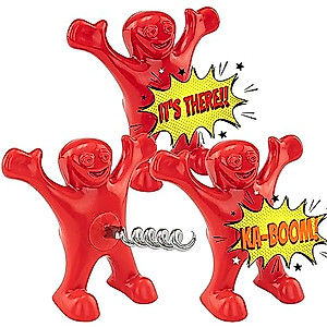 Fairly Odd Novelties 3-Pack Sir Perky Corkscrew/Bottle Stopper/Bottle Opener