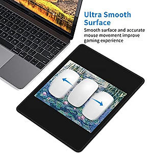 Lilies Claude Monet Water Game Office Overlock Rubber Non-Slip Mouse Pad