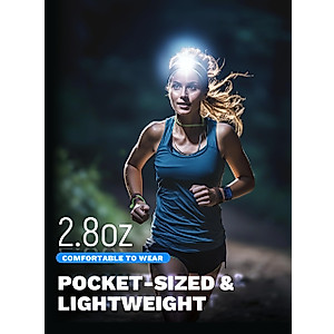 Favorlite Headlamp Rechargeable, 2 Pack 1300 Lumen Lightweight Bright with White Green Red Headlamp Flashlight, Waterproof Motion Sensor Head Lamp,14 Modes for Outdoor Camping Running Cycling