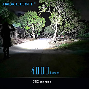 IMALENT LD70 EDC Flashlight Led Rechargeable Torch, Powerful Flashlight 4000 Lumens with CREE XHP70.2 LED, Super Bright Handlight for Camping and Hiking (Black)