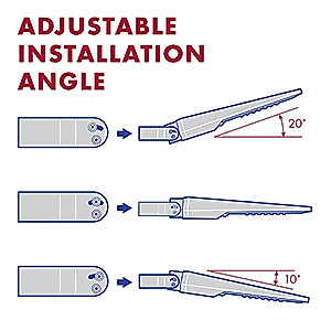 Wagan EL8586 1600 Lumen Integrated Solar Street Lamp Security Flood Light Motion Sensor Waterproof Weatherproof Dusk to Dawn Solar LED Light Lamp for Outdoor Garden Yard Path Parking Lot