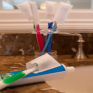 Intellident Toothbrush Shields - Pack of 3 Toothbrush Head Cover Caps - Breathable, Quick-Drying & Disposable - Perfect for Travel, Home & Office Use