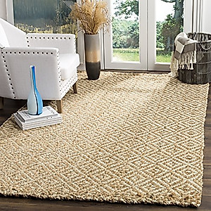 SAFAVIEH Natural Fiber Collection 10' x 14' Ivory NF261A Handmade Premium Jute Area Rug