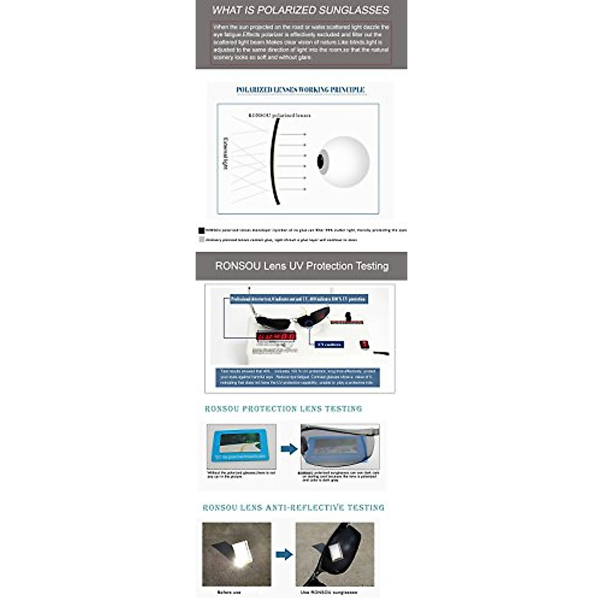 RONSOU Steampunk Style Round Vintage Polarized Sunglasses Retro Eyewear UV400 Protection Matel Frame Silver Frame Silver Lens