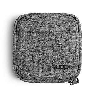 UPPERCASE Small Portable Electronics Accessories Pouch For MacBook Chargers, Tech Gears, Cables - New Black Label
