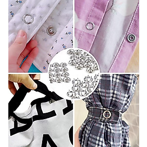 KAXIMON Snap Fasteners Kit 200 Sets, 9.5mm Fabric Snaps Clothing Snaps No Sewing,Stainless Steel Button Snaps with Snap Pliers for Metal Snaps, Press Studs Snap Fasteners Tool Kit for Fabric