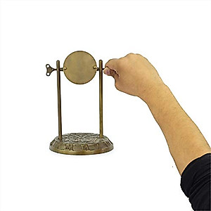 12" Antique Nautical Maritime Sand Timer | Hourglass with Functional Wheel Compass | Nautical Home Decor