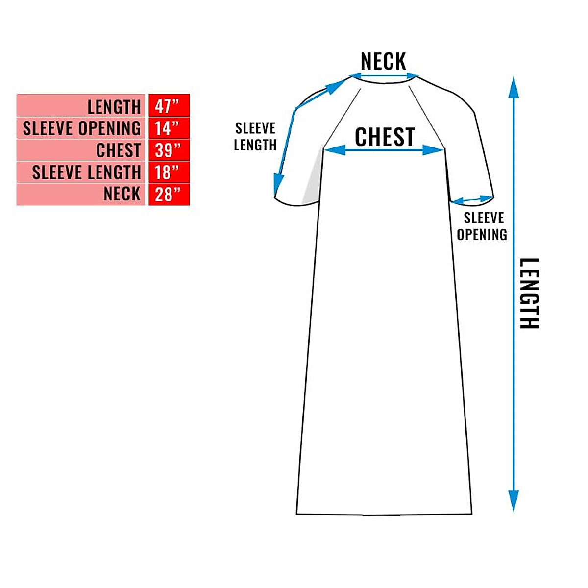 5XL Hospital Gown Oversized Hospital Gown Washable Patient Robe with Back Ties Reusable Big Size Hospital Gown - 3 Pack