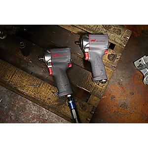 Ingersoll Rand 15QMAX 3/8" Drive, Air Impact Wrench, Quiet, Ultra Compact, 475 ft-lbs Nut-busting Torque, Maintenance Duty, Pistol Grip, Standard Anvil