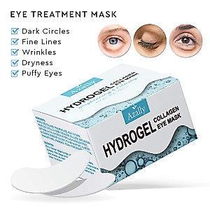 AZALLY Hydrogel Collagen Anti-Aging, Under Eye Patches, Under Eye Bags Treatment, Eye Mask for Puffy Eyes (60pcs)