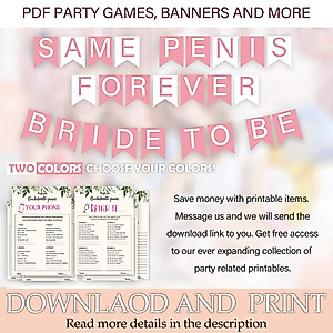 PARTY2YOU Bachelorette Party Gold Decorations | Bridal Shower Supplies Kit - Bride Sash, XL Ring Balloon, Gold Curtain, BRIDE, Latex Balloons, eco Friendly Gold Straws