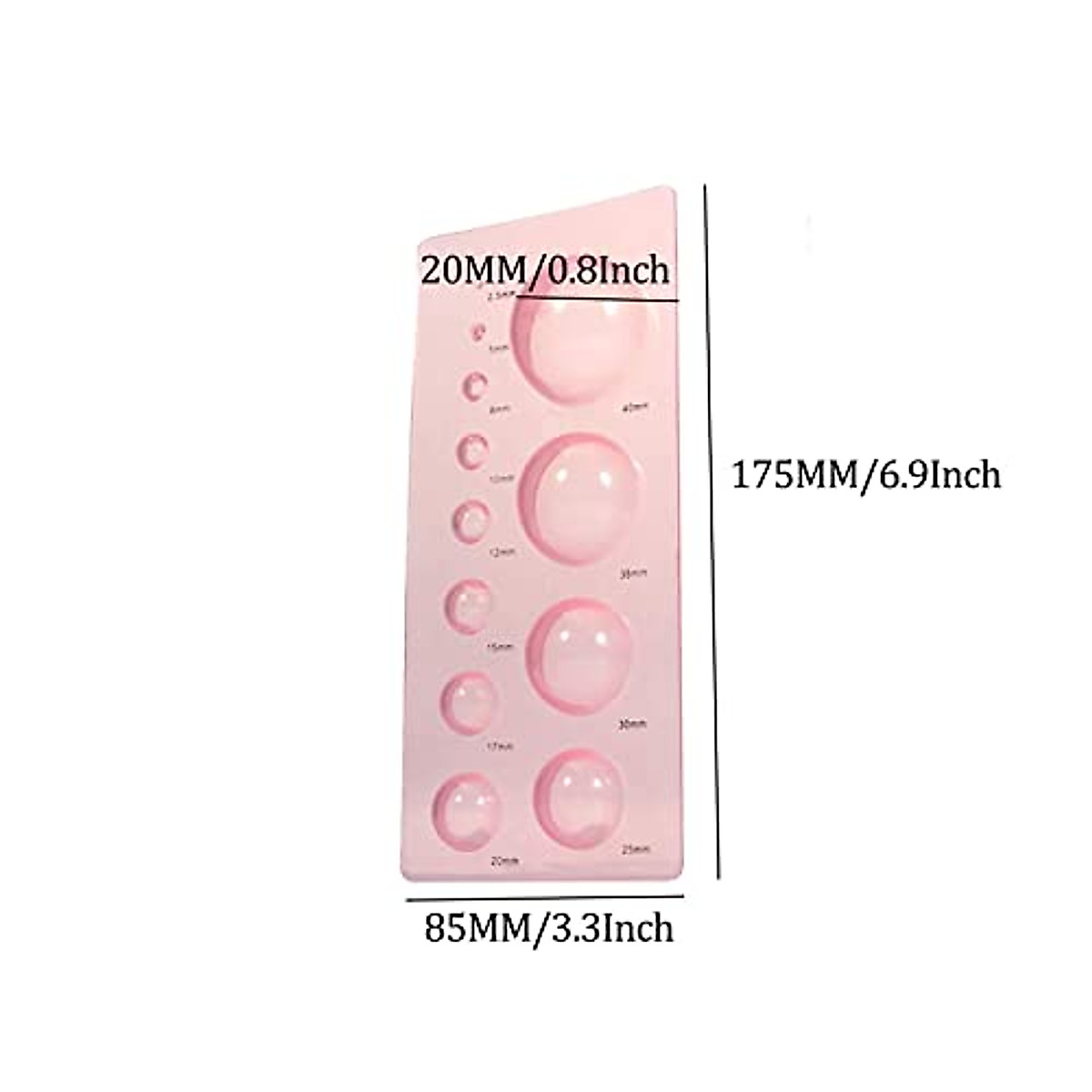 MIAO YUAN 6 PCS DIY Quilling Roll Paper Mold 3D Dome Hemisphere Mold Concave-Convex Spherical Shaper Manual Paper Card Craft Project