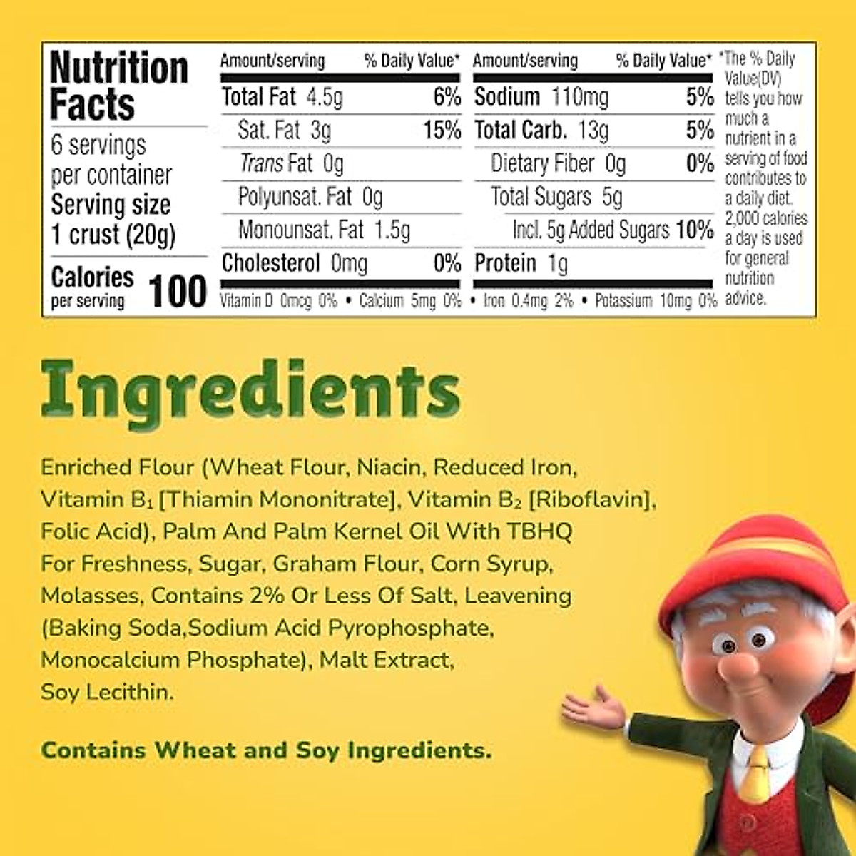 Keebler Ready Crust, 4 Oz, 6 count (Pack of 12)