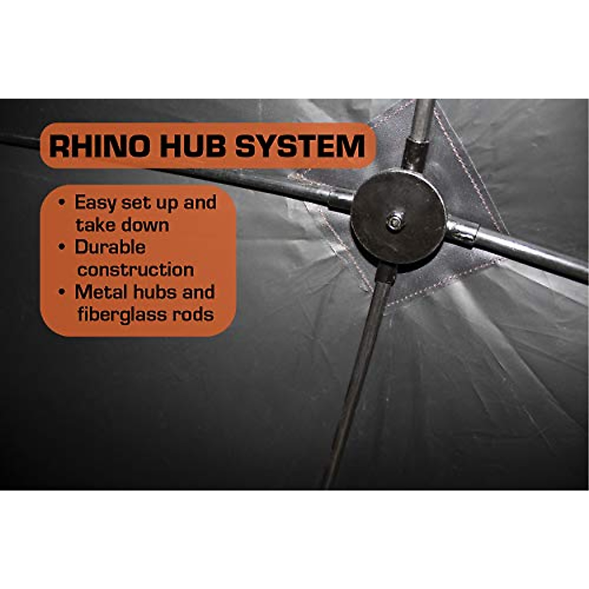 Rhino Blinds R150-MOC Tough 3 Person Outside Game Hunting Ground Blind, Mossy Oak Breakup Country Camouflage