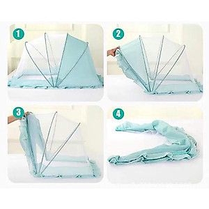 Baby Mosquito Net Tent, Pop Up Portable Mosquito Net,Insect Bottomless Mosquito Net for Baby for 0-24 Month Sun Shelter