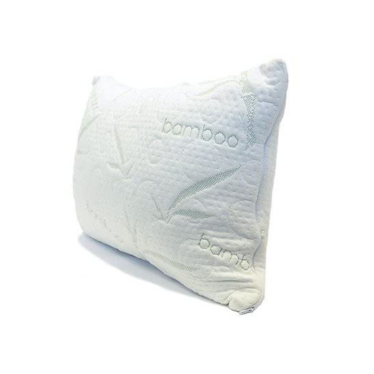 Memory Foam Travel Pillow - Camping Pillow - Cooling Rayon Made from Bamboo and Polyester Cover - Machine Washable - Great for Airplanes and Cars