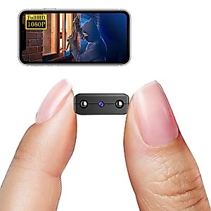 Smallest Spy Hidden Camera,1080P Wireless WiFi Portable Remote Camera,Nanny Cam,Baby Monitor with Night Vision,Motion Detection,Cloud Storage,Remote Viewing for iOS Android Phone APP