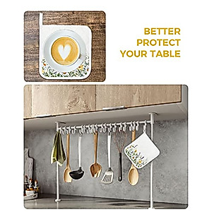 4Pack Pot Holders Cotton Heat Resistant Oven Hot Pads, Daisy Lavender Flowers Potholder Cloth Potholders for Daily Kitchen Baking and Cooking with Hanging Loops - Spring Summer Floral Green Leaves