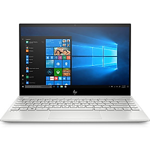 HP Envy Laptop, 13.3" Full HD Screen, Intel Core i5-8265U Quad-Core Processor, 8GB RAM, 256GB SSD, Wi-Fi, Bluetooth, Webcam, Backlit Keyboard, Fingerprint Reader, Windows 10, Silver (Non-Touchscreen)