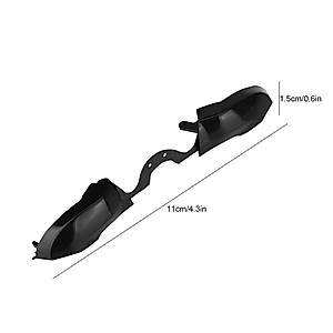 Gamepad Repairing Kit, 10Pcs Solid Black Replacement LB RB Bumpers Buttons With Screwdrivers Compatible with One Elite Controller Gamepad