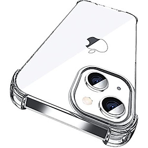 ORIbox for iPhone 13 Case Clear,with 4 Corners Shockproof Protection,iPhone 13 Clear Case for Women Men Girls Boys Kids,Case for iPhone 13 Clear