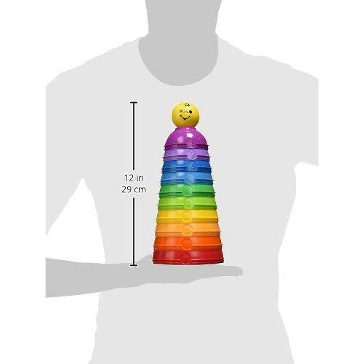 Fisher Price K7166 Stack & Roll Cups Toy