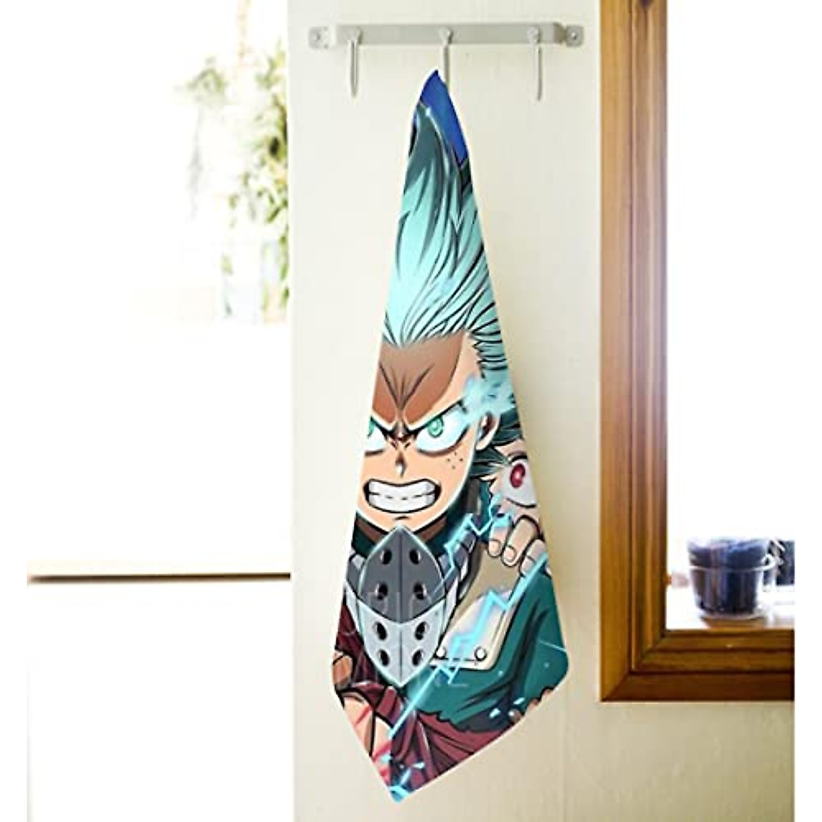 Japanese Anime Series Fashion Camping Hand Towels, Quick-Drying Super Absorbent Soft Hand Towel Microfiber Towel32×16 (40cm×80cm) inches (My-Hero-Academia-Anime-Manga 5)