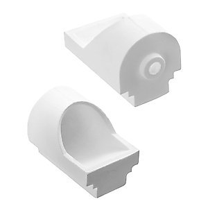 QWORK Centrifugal Casting Crucible, 2 Pack Zirconia Casting Cup Machine Crucible Hooded for Dental Lab, Over 200 Times of Use