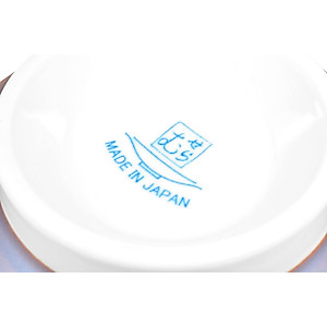 Japanese Mino Yaki(Ware) Ceramic Ramen Bowl and Ramen Spoon Set - Wave Navy, 33.8 fl oz, Japanese Donburi, Noodle, Soup Bowl, Microwave & Dishwasher Safe, Home Kitchen & Restaurant, Japanese Gifts