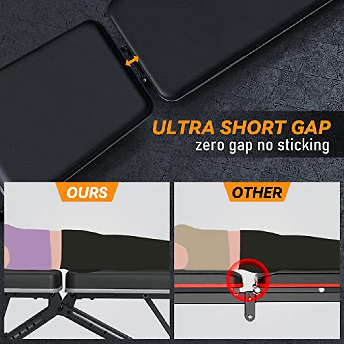 BARWING 10-5-4-2 Weight Bench Adjustable Exercise | 800 LB Heavy Incline Decline Bench Press for Home Gym More Stable and Posture Adjustments | 5 Min Easy Assembly Foldable Training Lifting Bench | Dragon Flag Handle for Abdominal Arm Workout