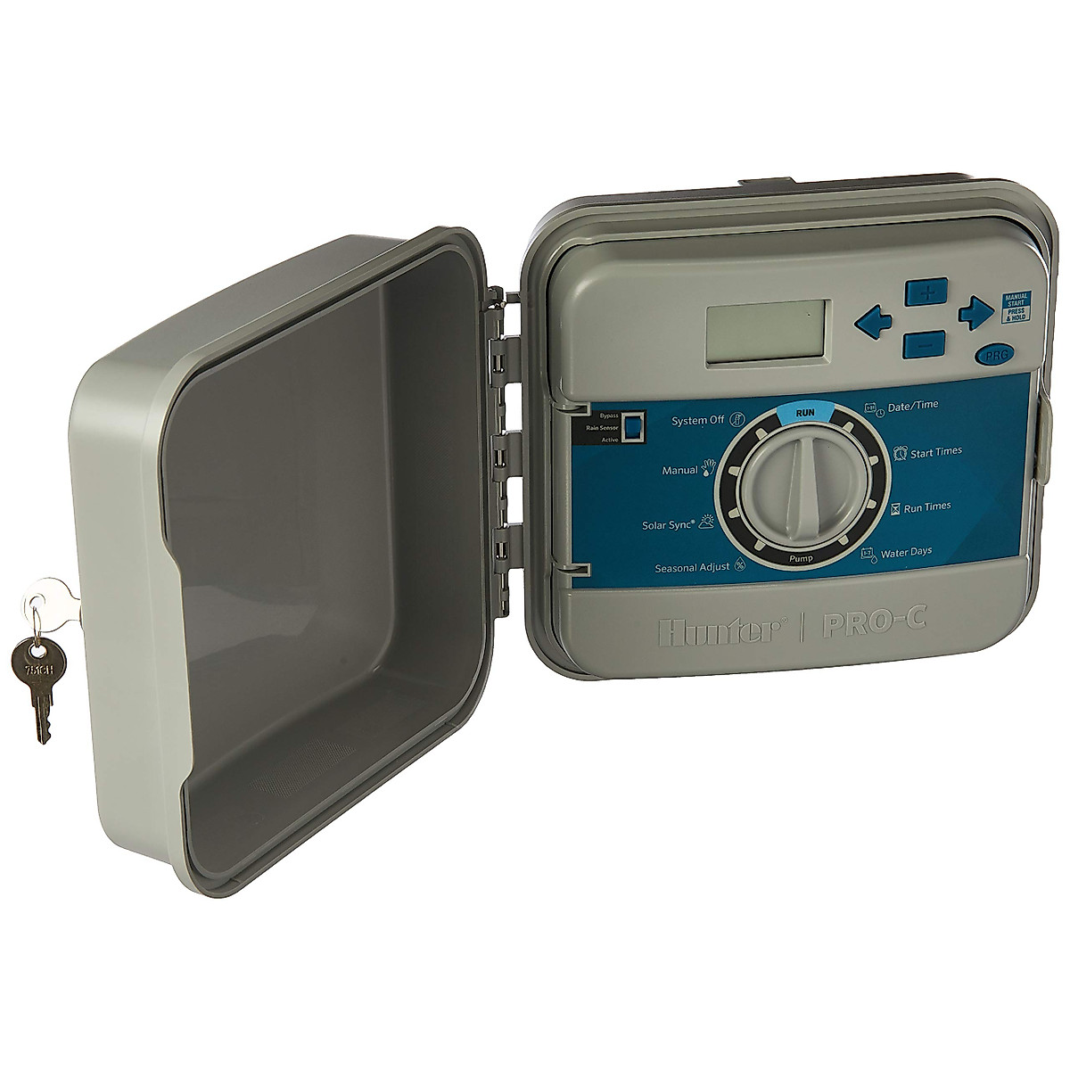 Hunter Pro-C Modular Outdoor Irrigation Controller Gray 4-Station Base Unit Controller, Outdoor Mount with 120 VAC Internal Transformer, Expandable to 16 Stations B00LBGQ4K2