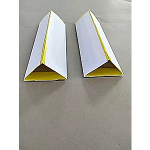 Fruit Fly Traps Yellow Sticky Traps for Gnats Fruit Fly Triangular Hanging Fly Traps with Hook for House Indoor Outdoor Fly Sticky Trap Pest Control Traps for Mosquito, Flying Insect (16 Pieces)