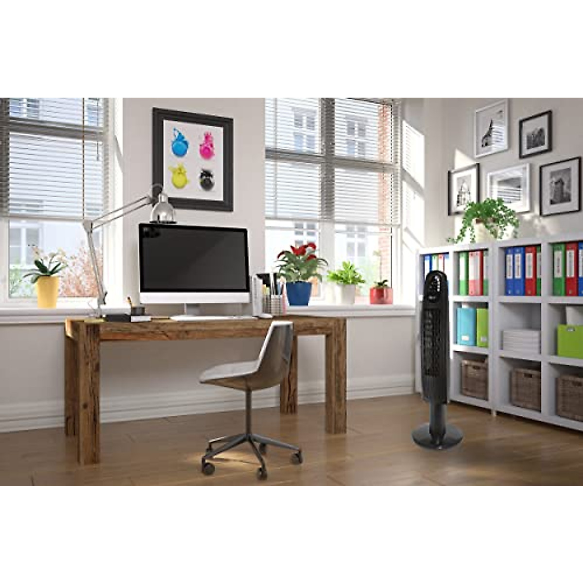 Comfort Zone CZTF336RBK Remote, Oscillation, 4-Hour Timer with Sleep Mode, 3-Speed, 36" Tower Fan, Black